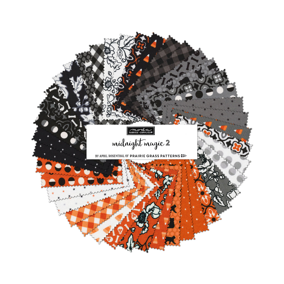 Midnight Magic 2 Charm Pack by April Rosenthal of Prairie Grass ...