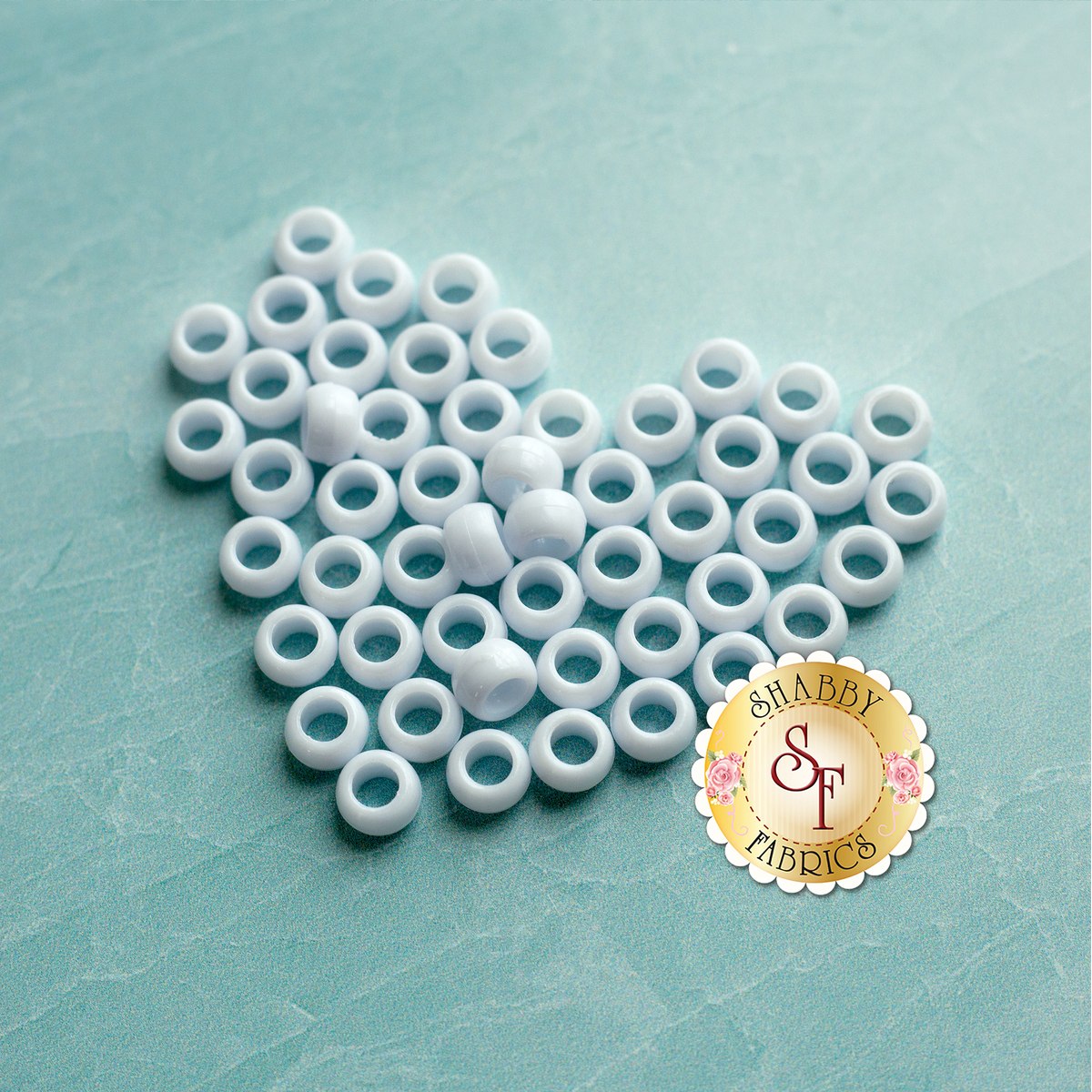 Face Mask Beads - White | Shabby Fabrics