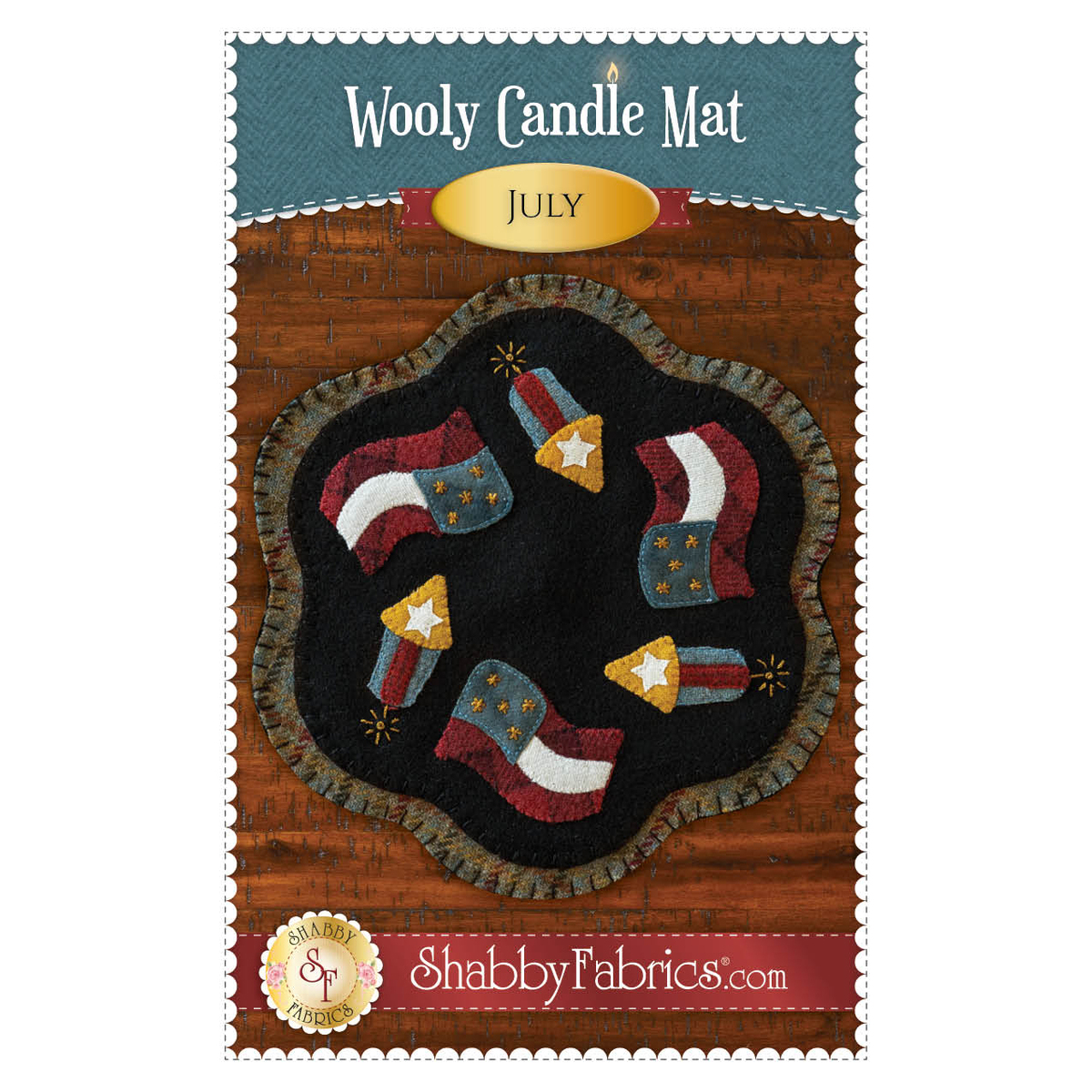 Wooly Candle Mat - Summer - Pattern | Shabby Fabrics