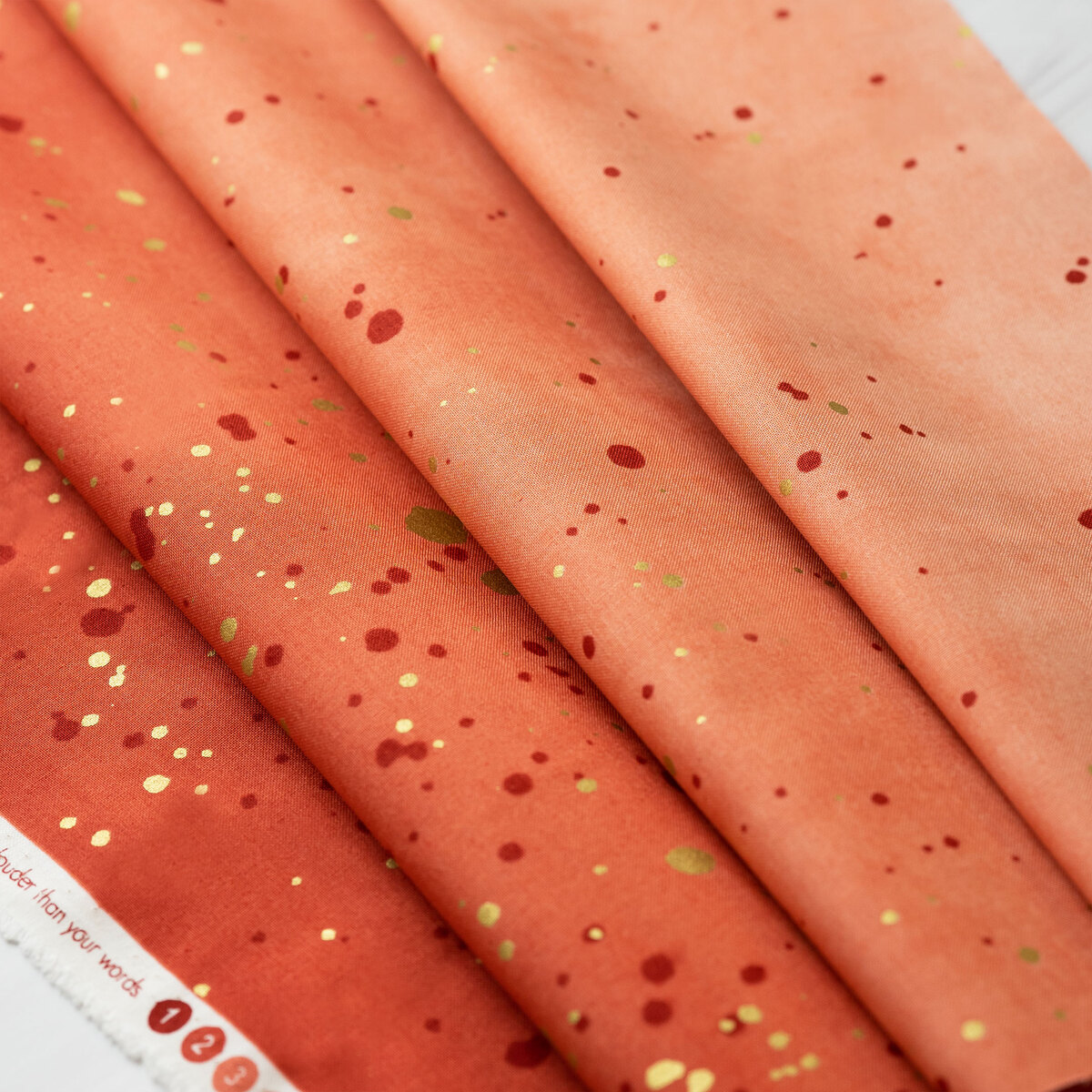 Ombre Galaxy Metallic 10873-216M Persimmon by Moda Fabrics | Shabby Fabrics