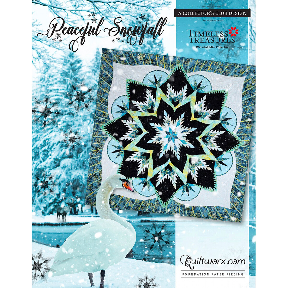 Peaceful Snowfall Pattern | Shabby Fabrics