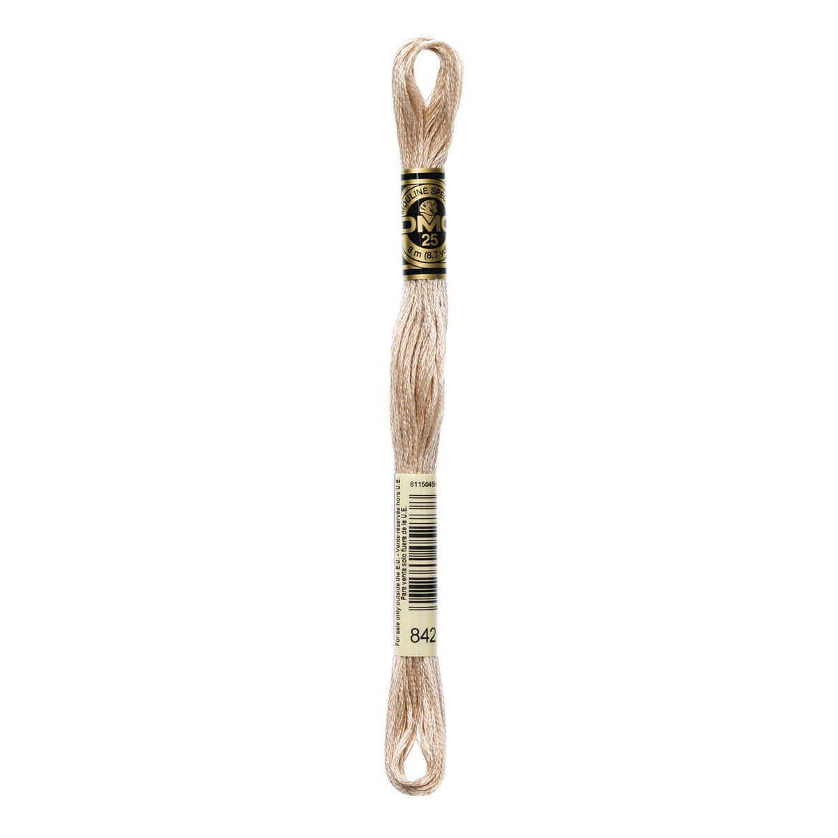DMC 842 Very Light Beige Brown - 6 Strand Embroidery Floss | Shabby Fabrics