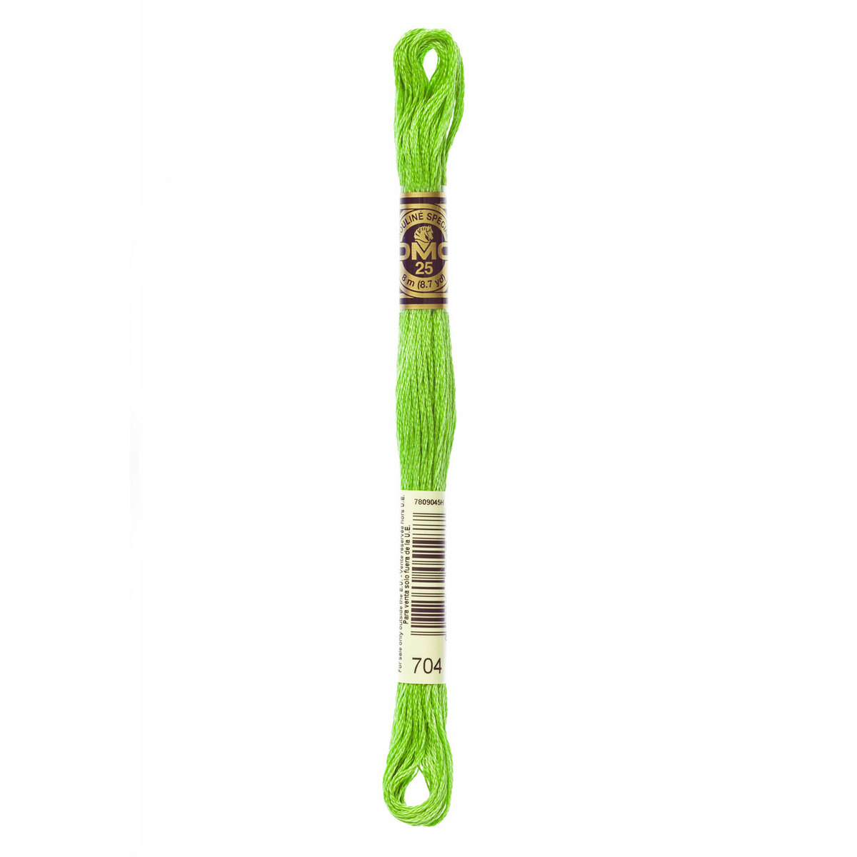 DMC 704 Bright Chartreuse - 6 Strand Embroidery Floss | Shabby Fabrics