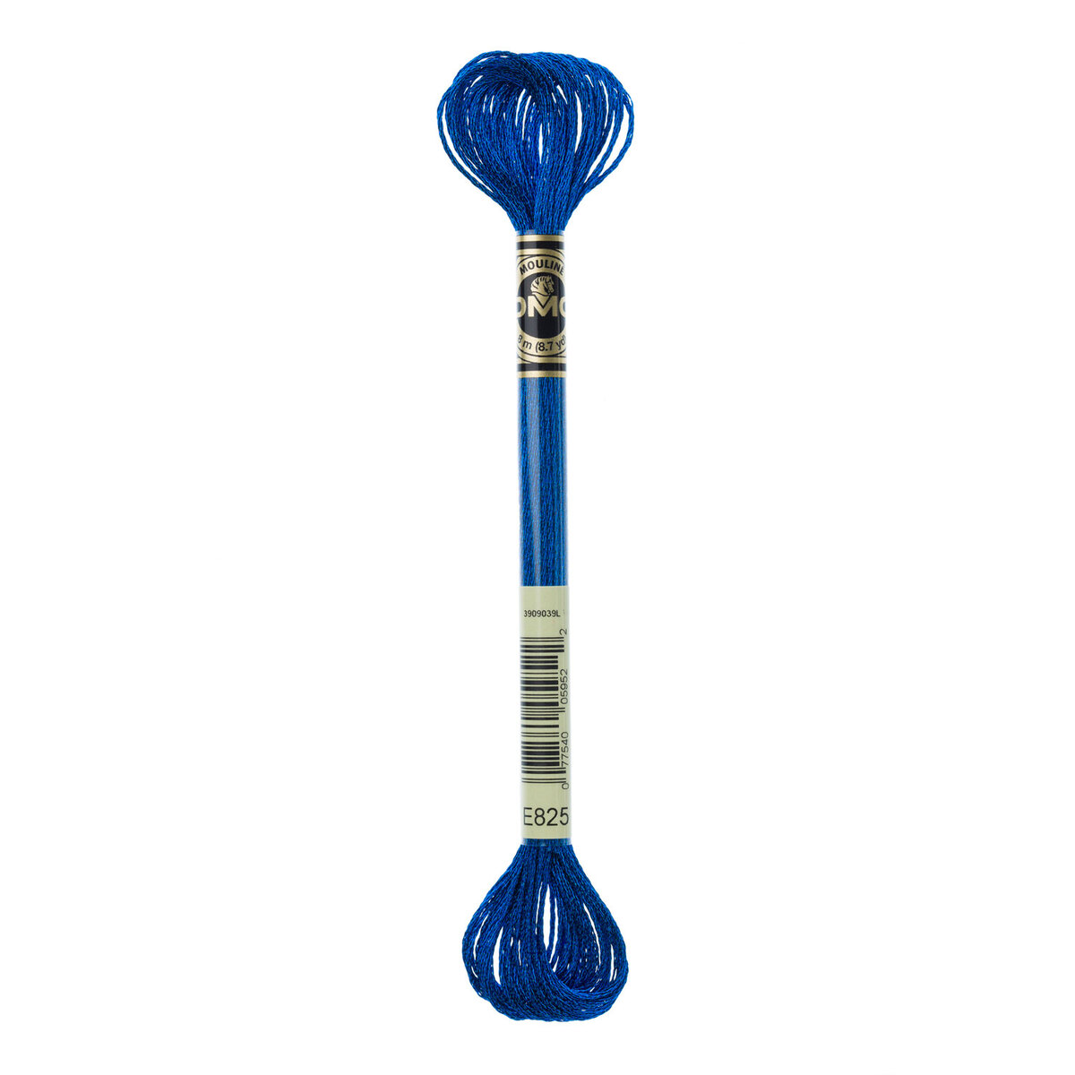 DMC E825 Dark Blue Sapphire - Light Effects Embroidery Floss | Shabby Fabrics