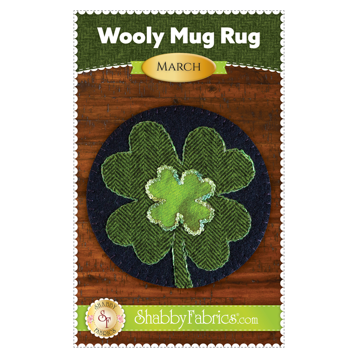 Wooly Mug Rug Series - March Pattern | Shabby Fabrics