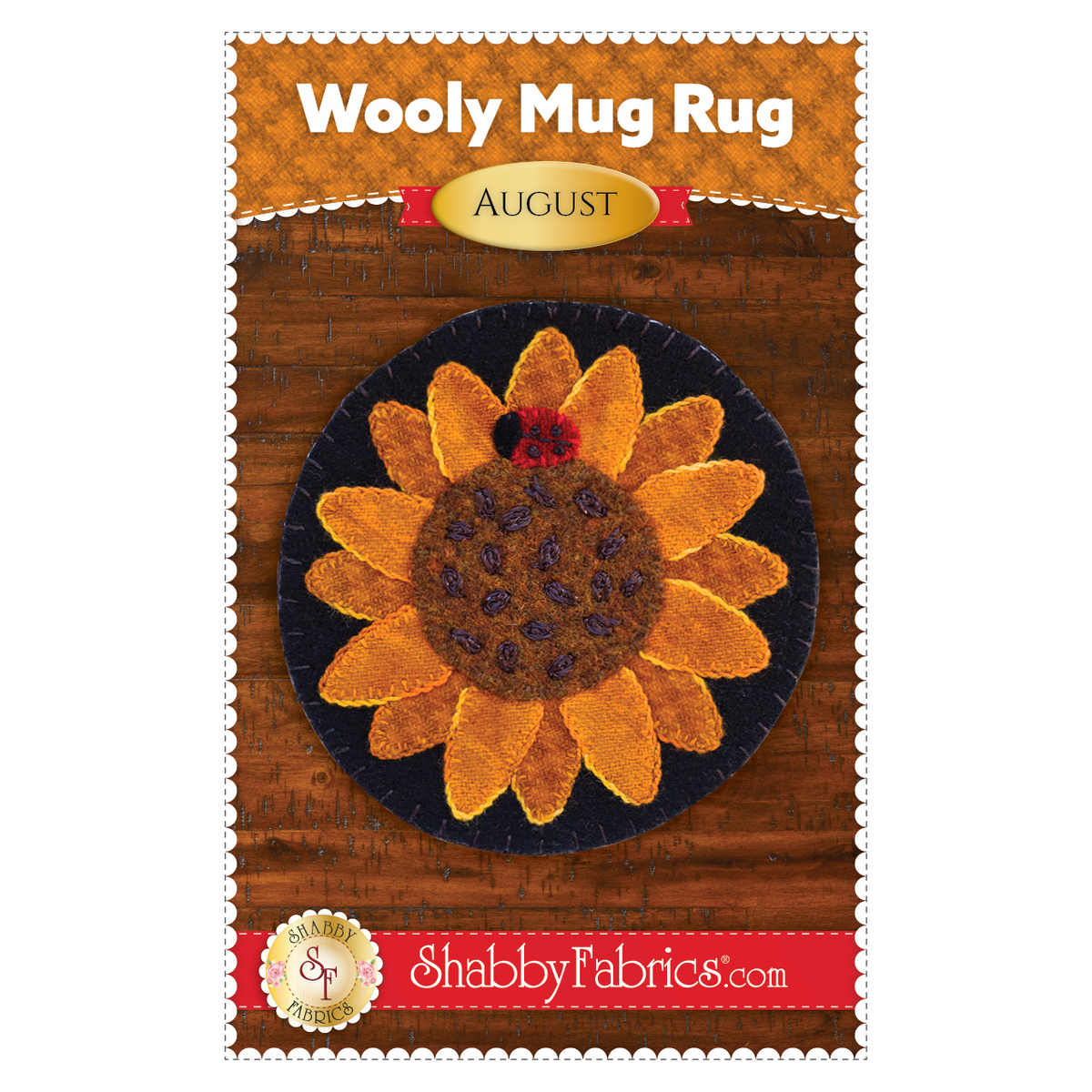 Wooly Mug Rug Series - August Pattern | Shabby Fabrics