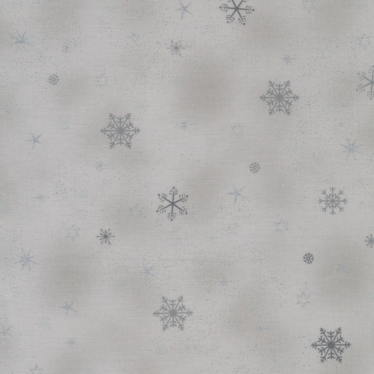 Stof Christmas - Frosty Snowflake 4590-903 Gray/Silver by Stof Fabrics | Shabby Fabrics