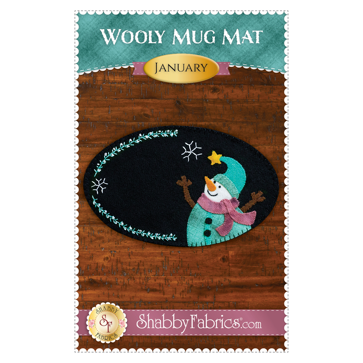 Wooly Mug Mat Series - January - Pattern | Shabby Fabrics