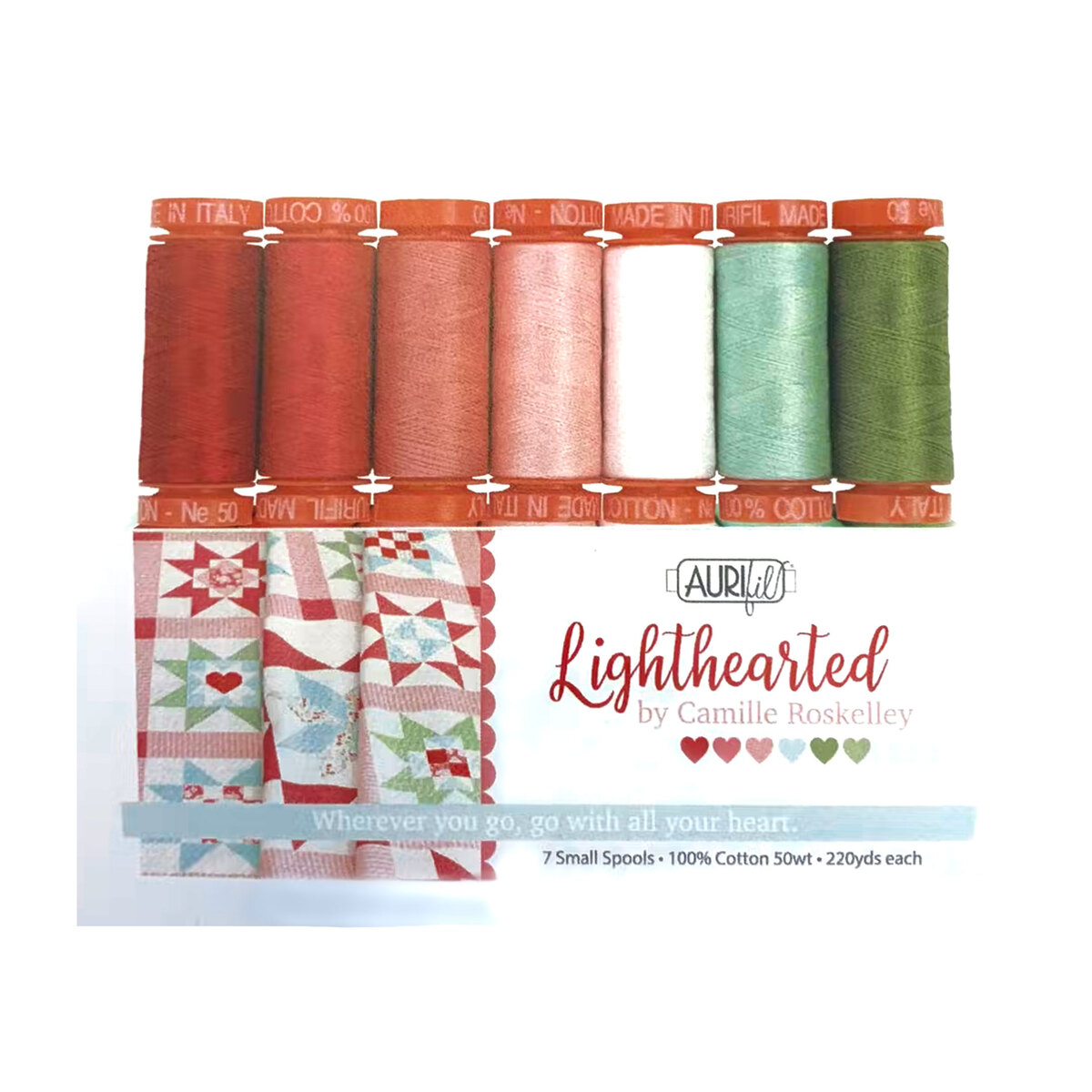 Lighthearted 7pc Thread Set by Camille Roskelley for Moda Fabrics ...