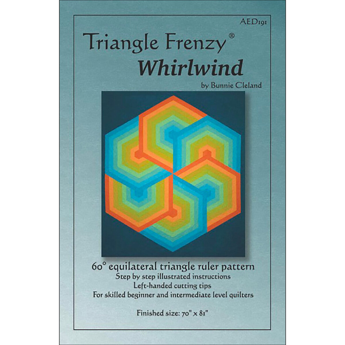 Triangle Frenzy Whirlwind Pattern | Shabby Fabrics
