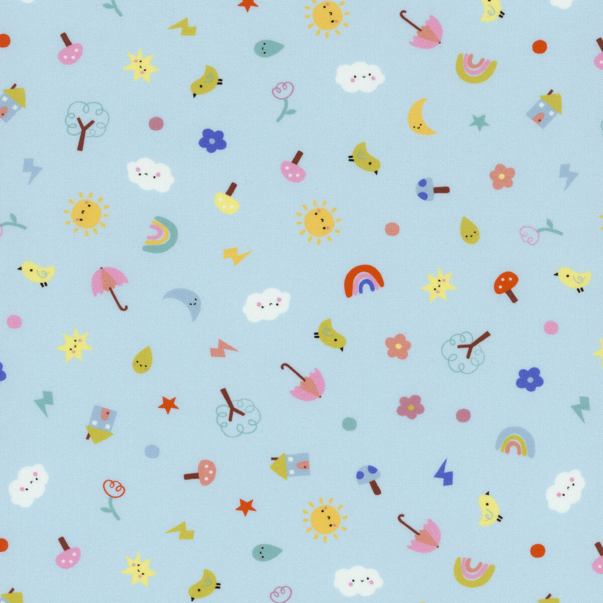 Whatever the Weather 25143-12 Rain by Paper + Cloth for Moda Fabrics ...
