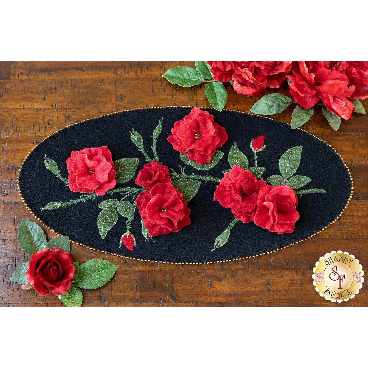 Rosé Wool Table Topper Kit | Shabby Fabrics