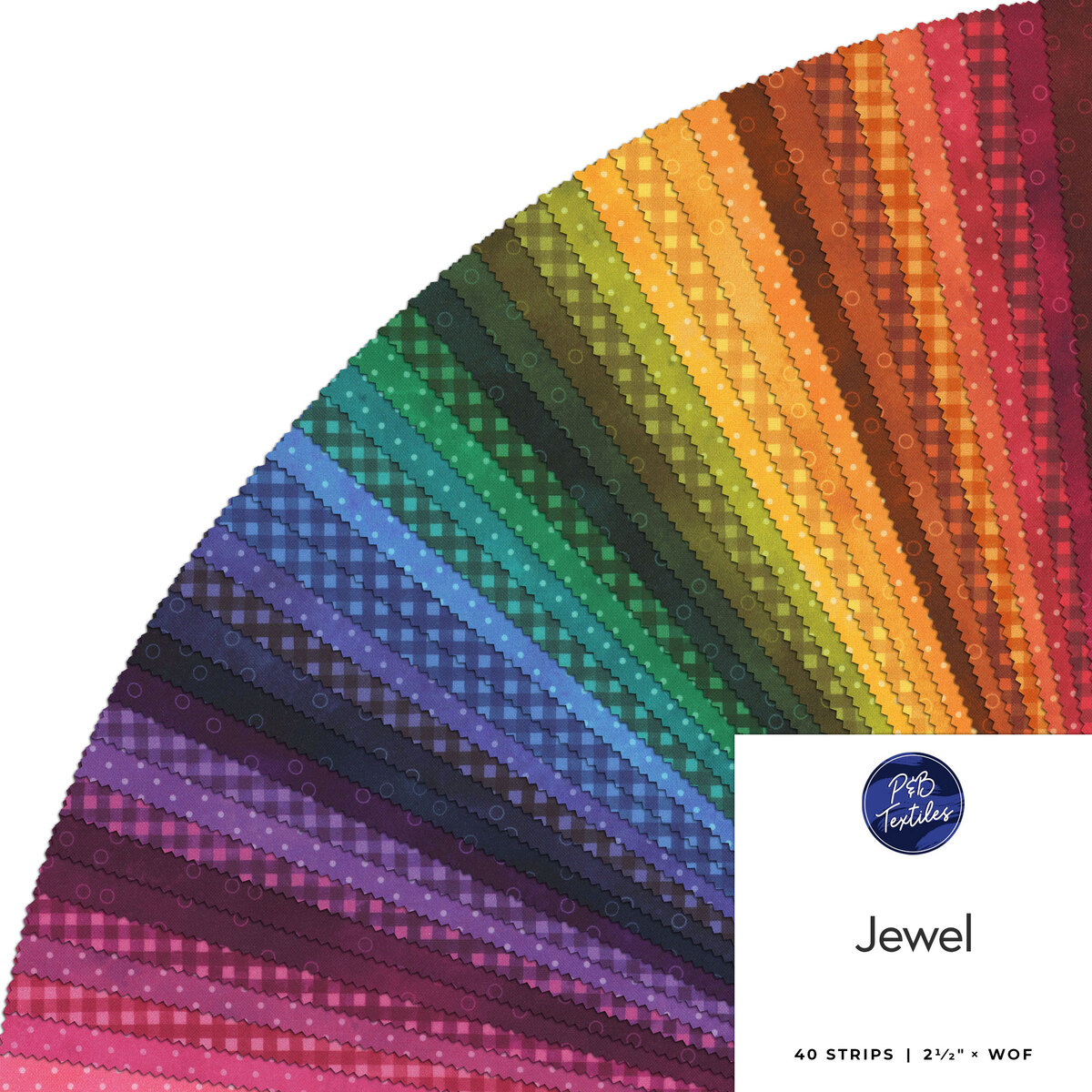 Jewel 2-1/2" Strips by P&B Textiles | Shabby Fabrics