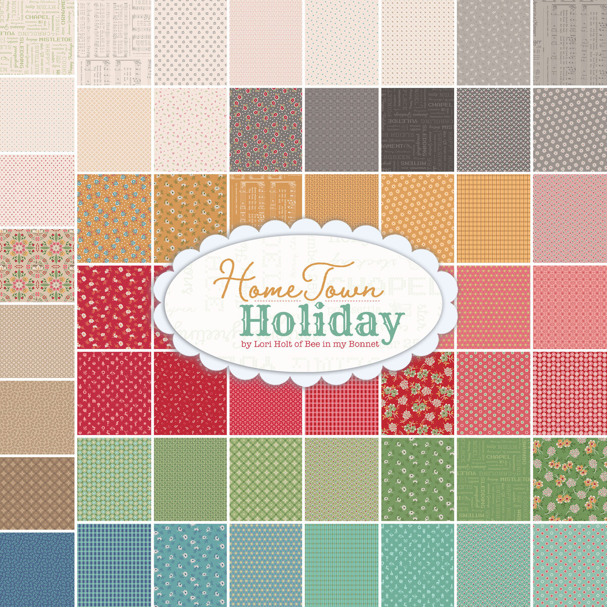 Home Town Holiday 53 FQ Set by Lori Holt for Riley Blake Designs ...