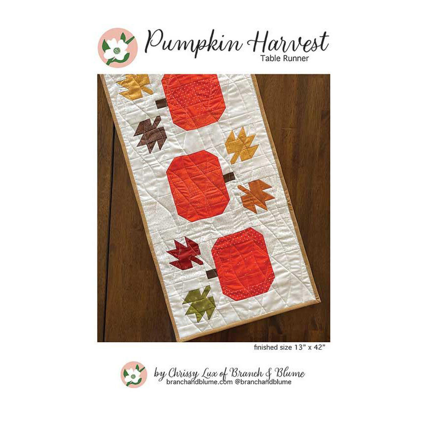 Pumpkin Harvest Table Runner Pattern | Shabby Fabrics