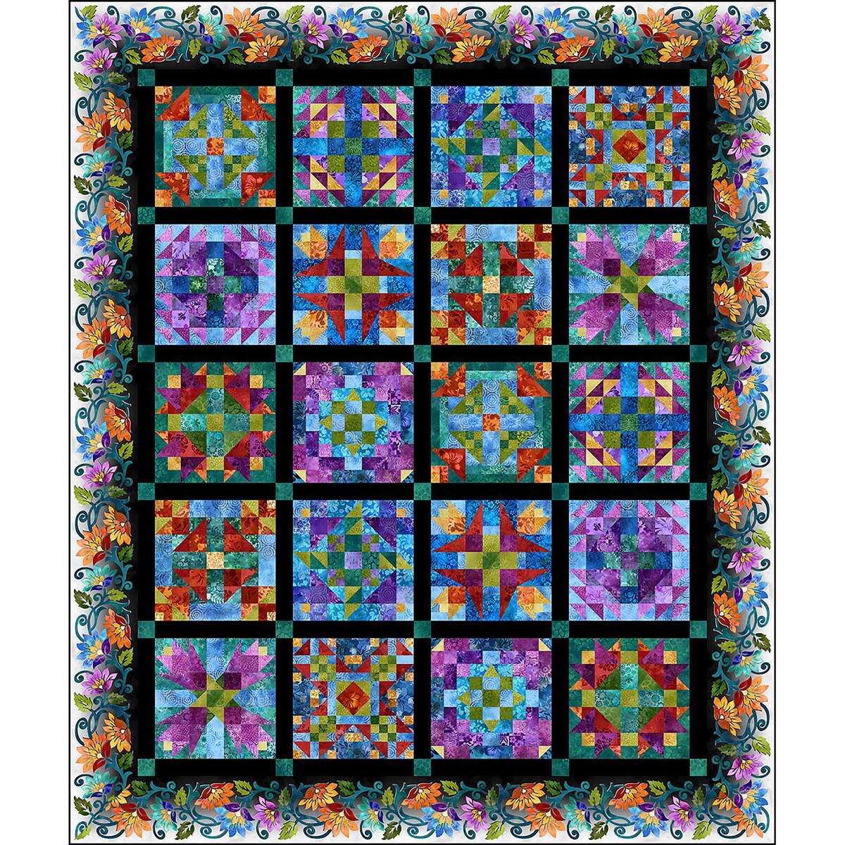 Prism BOM Sampler Quilt Pattern | Shabby Fabrics