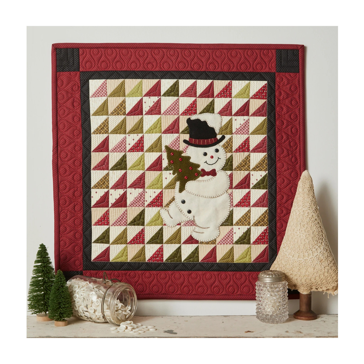 Snow Cute Mini Quilt Pattern | Shabby Fabrics