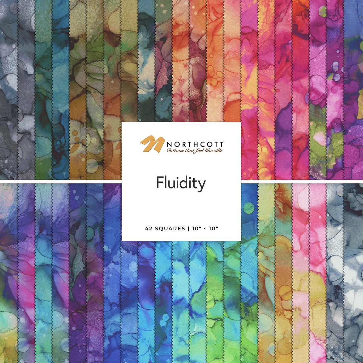 Fluidity 10" Tiles by Deborah Edwards and Melanie Samra for Northcott ...