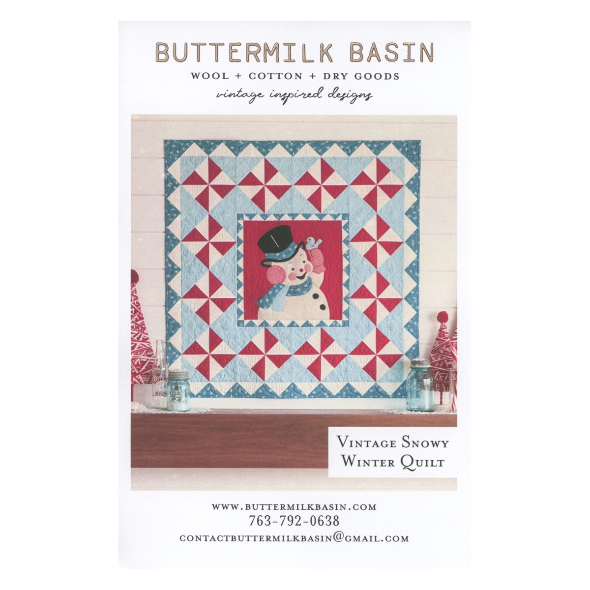 Vintage Snowy Winter Quilt Pattern | Shabby Fabrics