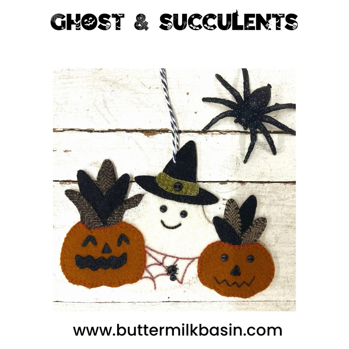 Ghost & Succulents Pattern | Shabby Fabrics