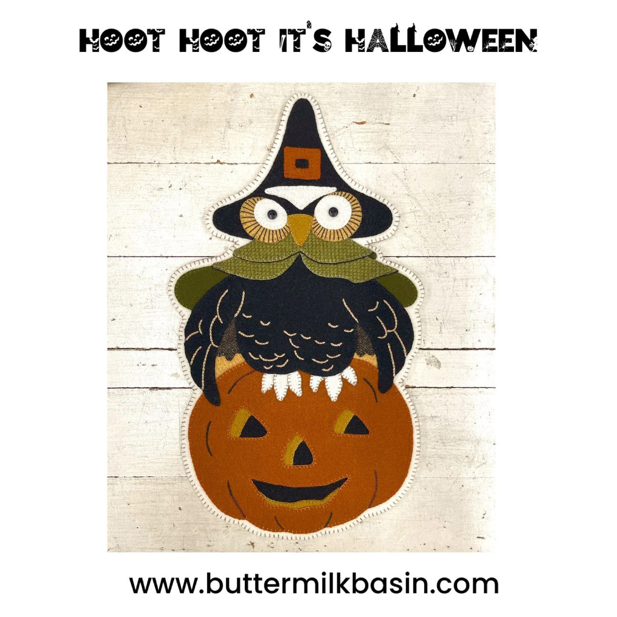 Hoot Hoot It's Halloween Pattern | Shabby Fabrics