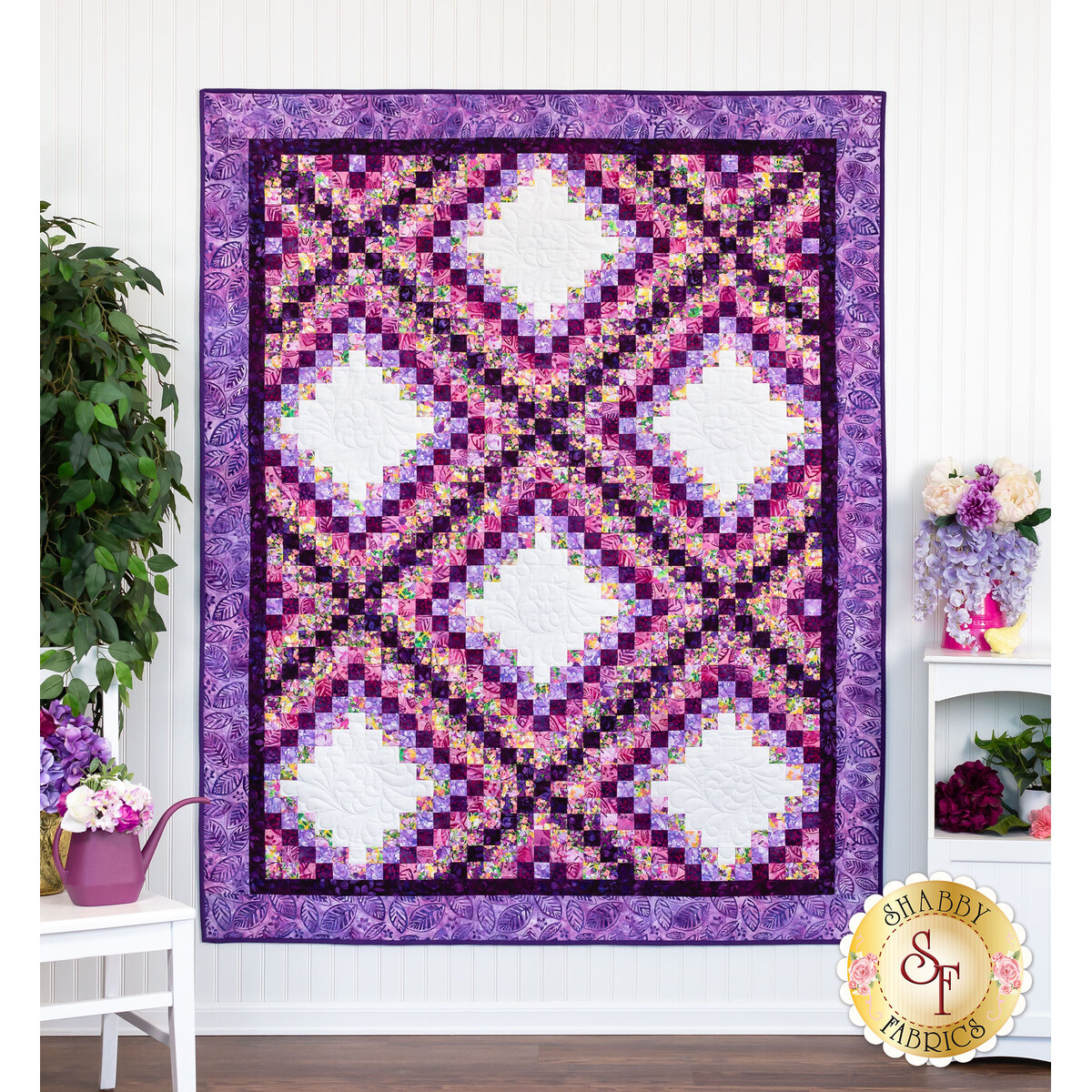 Easy Irish Chain Throw Quilt Kit | Shabby Fabrics