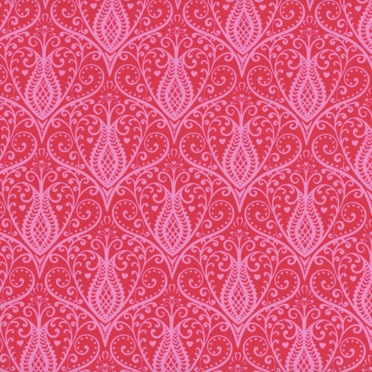 Heart Nouveau A-1314-LR Red by Eye Candy Quilts for Andover Fabrics ...