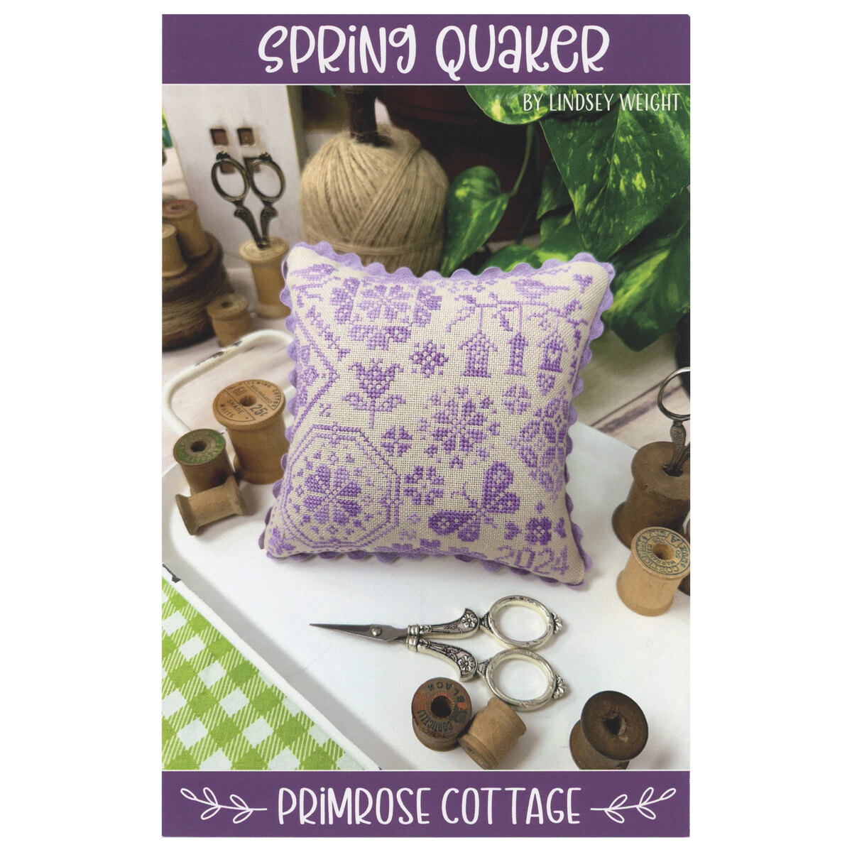 Spring Quaker Cross Stitch Pattern | Shabby Fabrics