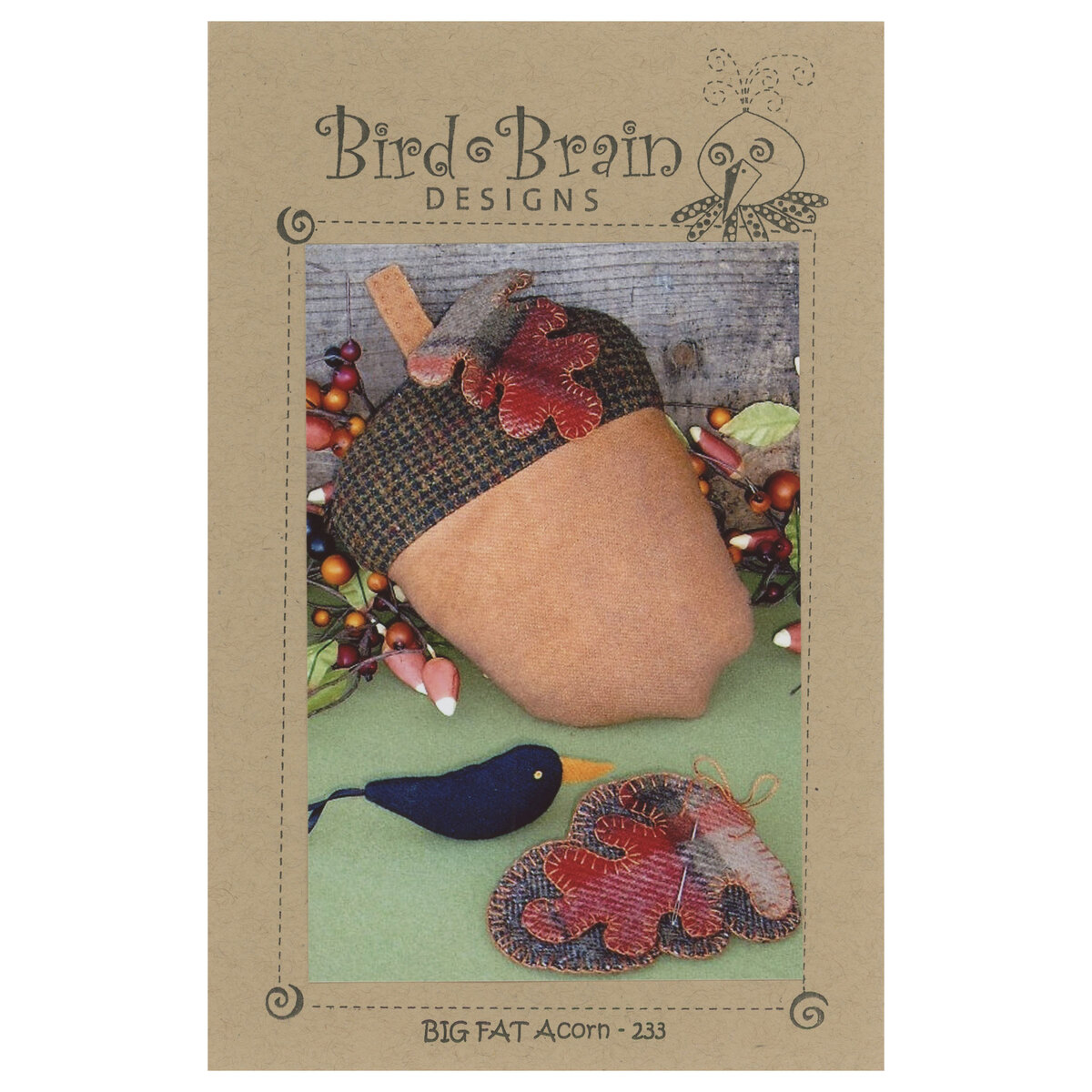 Big Fat Acorn Pin Cushion Pattern | Shabby Fabrics