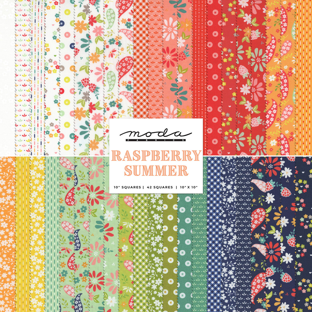 Raspberry Summer Layer Cake By Sherri And Chelsi For Moda Fabrics