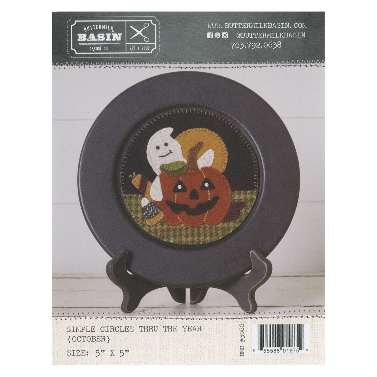 Simple Circles Thru The Year - October Pattern | Shabby Fabrics