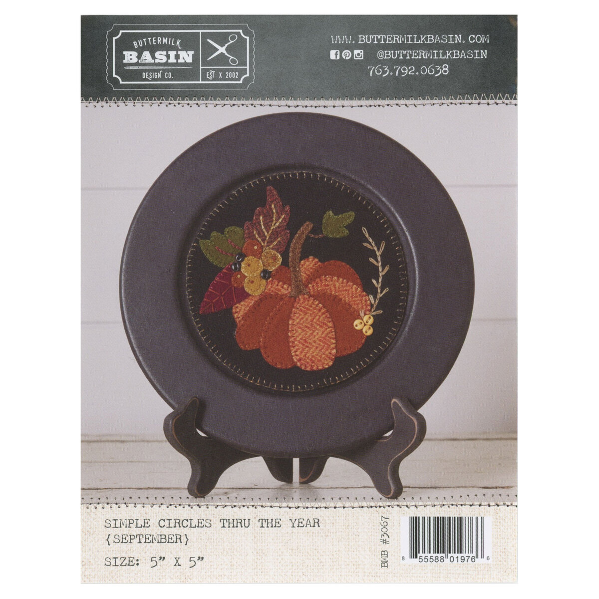 Simple Circles Thru The Year - September Pattern | Shabby Fabrics