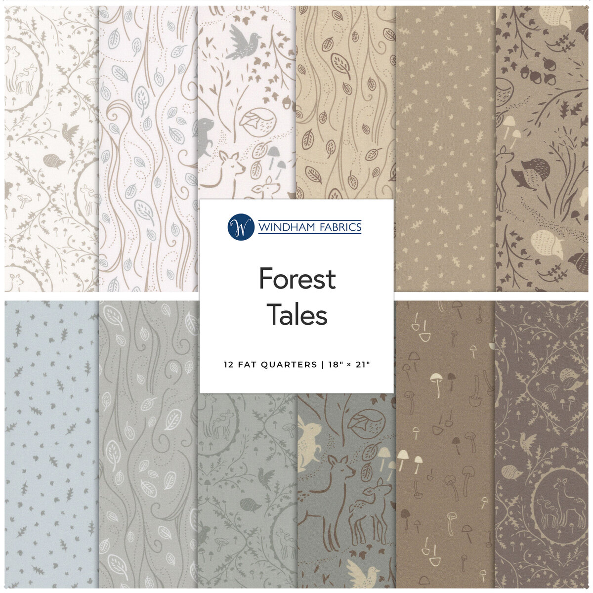 Forest Tales 12 FQ Set by Whistler Studios for Windham Fabrics | Shabby Fabrics