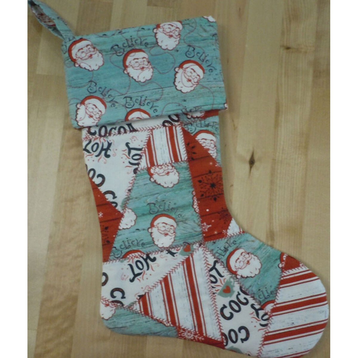 Quilted Patchwork Stocking Pattern | Shabby Fabrics