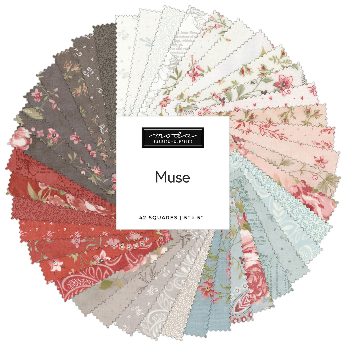 Muse Charm Pack by 3 Sisters for Moda Fabrics - RESERVE | Shabby Fabrics