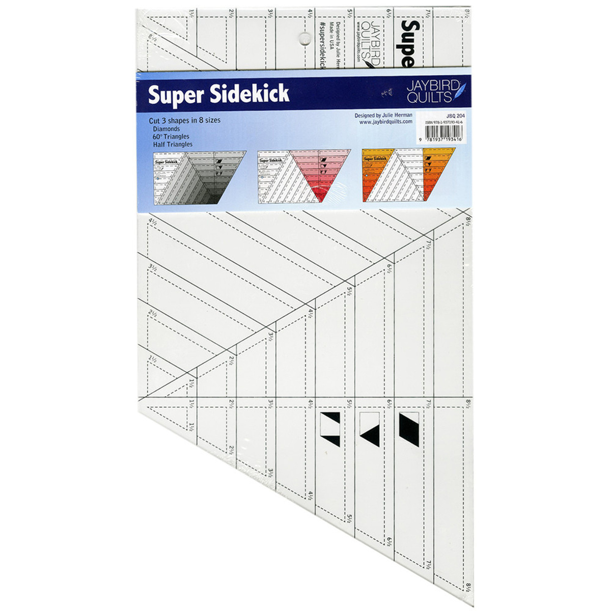 Super Sidekick Ruler - Jaybird Quilts #JBQ-204 | Shabby Fabrics