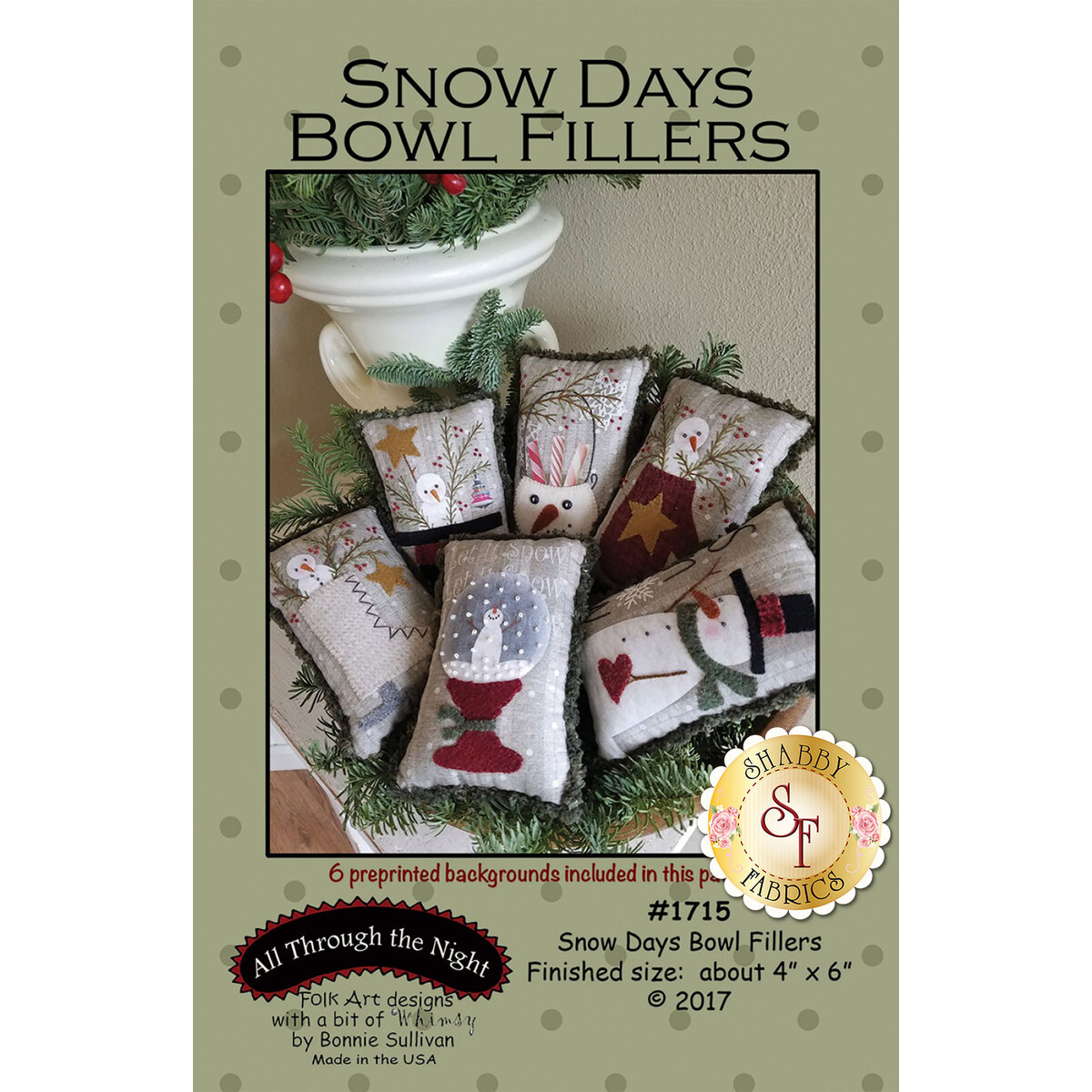 Snow Days Bowl Fillers Pattern | Shabby Fabrics