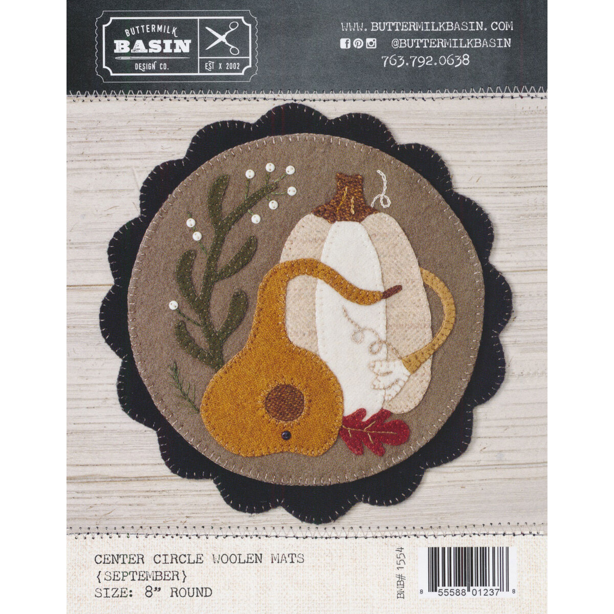 Welcome Home Center Circle Mat - September Pattern | Shabby Fabrics