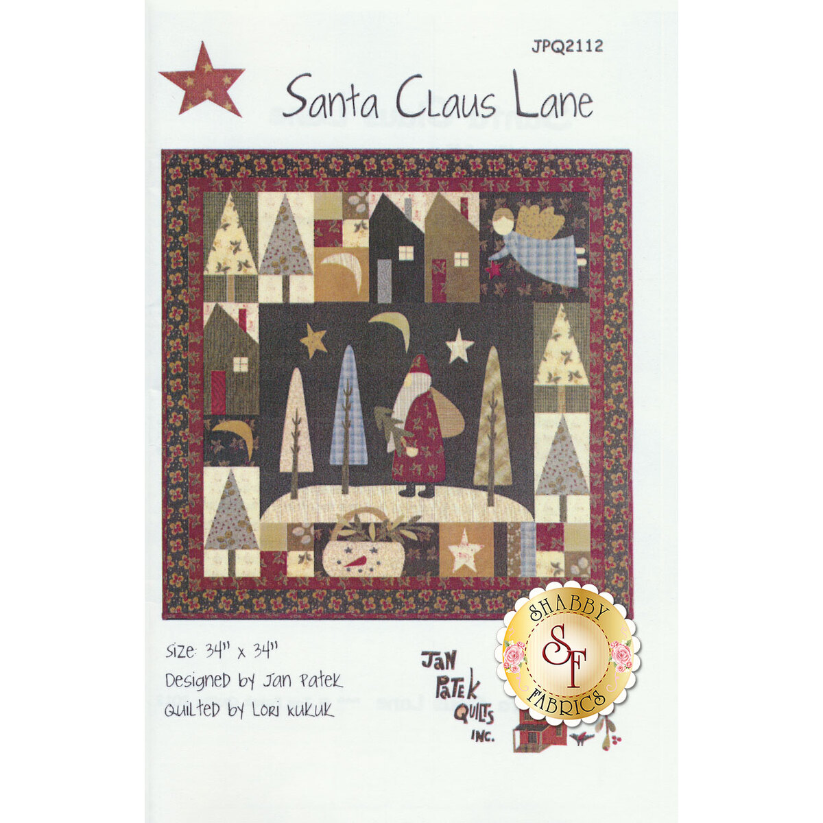 Santa Claus Lane Pattern | Shabby Fabrics