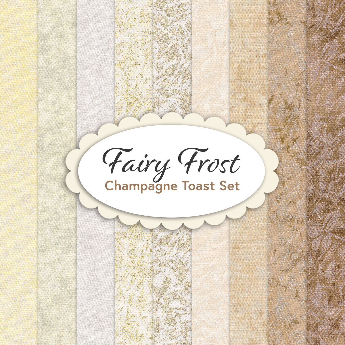 Fairy Frost 7 FQ Set - Champagne Toast Set by Michael Miller Fabrics ...