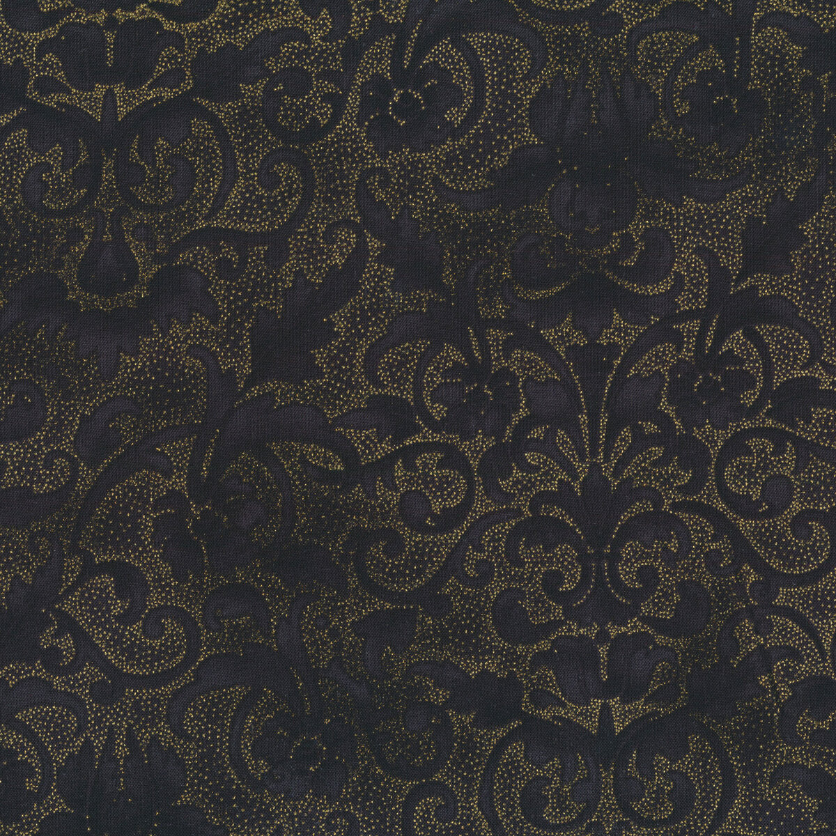 Black Damask Fabric