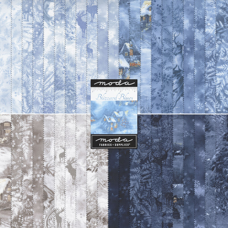 Blizzard Blues Layer Cake by Moda Fabrics | Shabby Fabrics