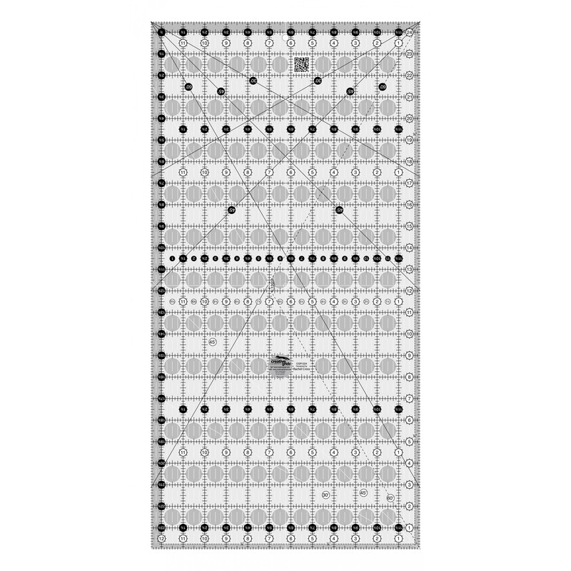 Creative Grids Quilt Ruler 12-1/2" x 24-1/2" - #CGR1224 | Shabby Fabrics