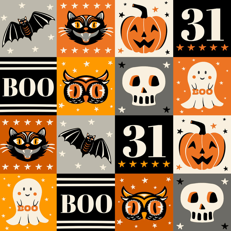 Witching Hour WHOU-5395-MU by Heather Dutton for P&B Textiles | Shabby ...