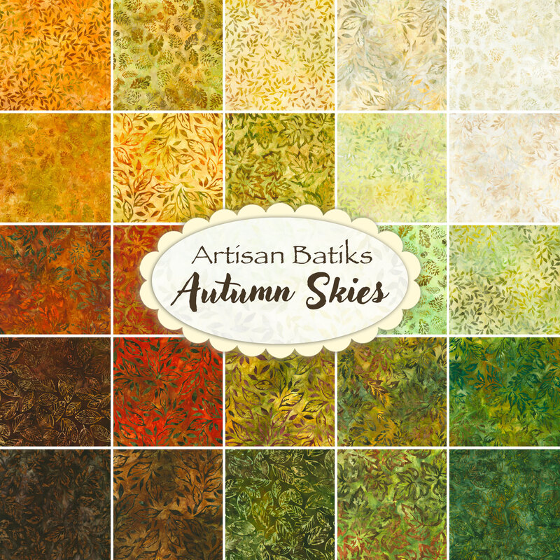 Autumn Skies 24 Fat Quarter Bundle by Artisan Batiks for Robert Kaufman Fabrics | Shabby Fabrics